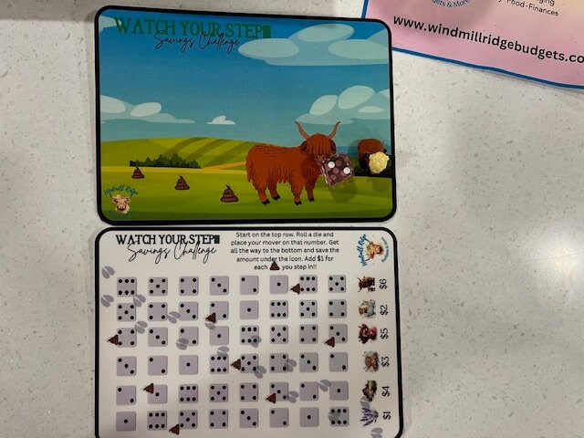 Watch Your Step Money Saving Challenge Game Budget Binder, Savings ...