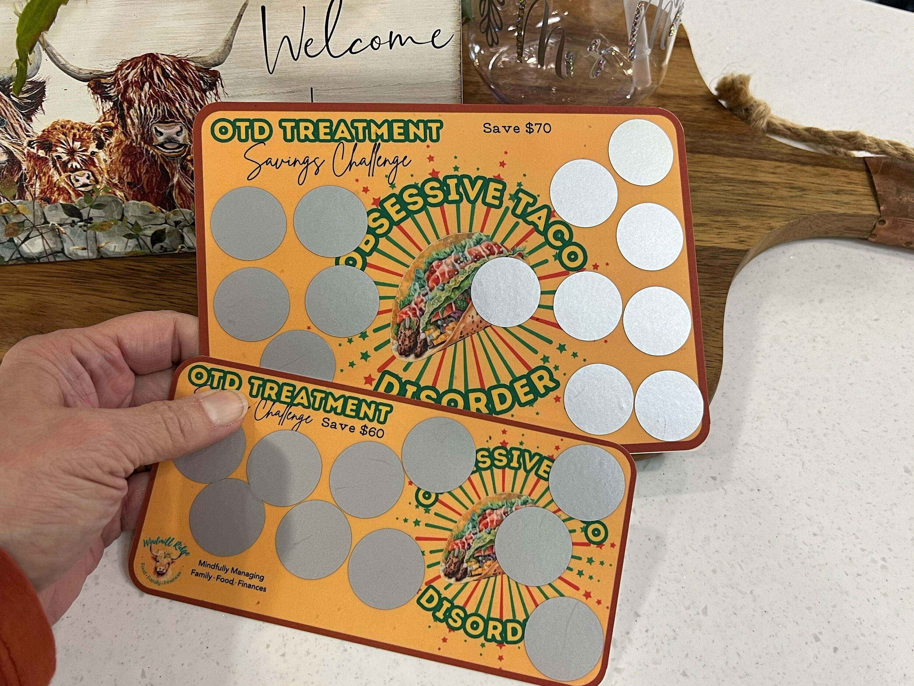 Obsessive Taco Disorder Money Saving Scratch-off Challenge for A5 and ...