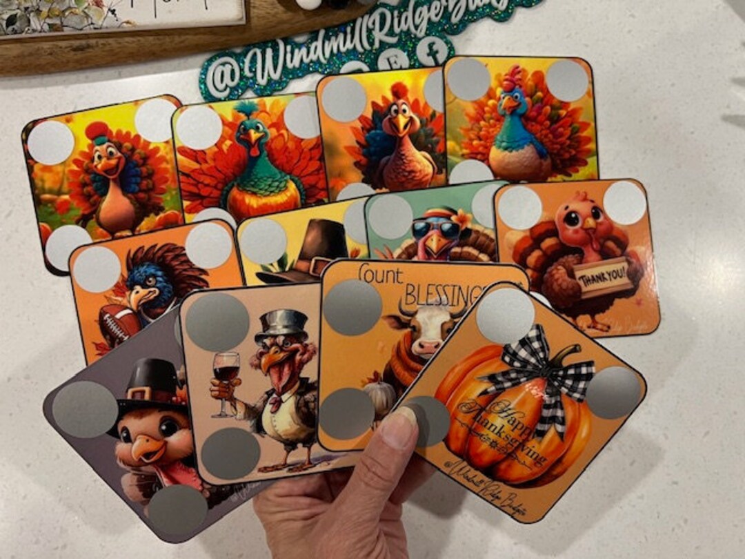 Thanksgiving Scratch-off Money Saving Challenge for Budget Binder ...