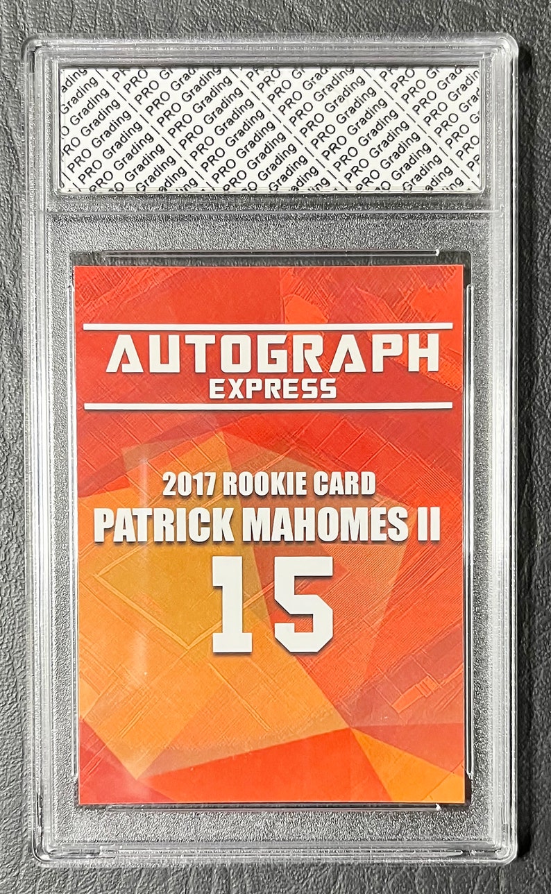 2017 Autograph Express 15 Patrick Mahomes Rookie Facsimile Auto Promo ...