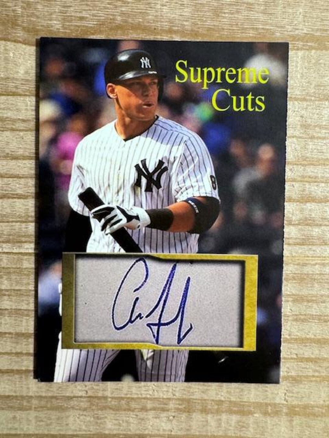 Aaron Judge Supreme Cuts Autograph Facsimile Baseball Card New York ...
