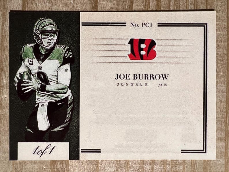 Joe Burrow 2020 Rookie Autograph Facsimile Printed Patch RP Football ...