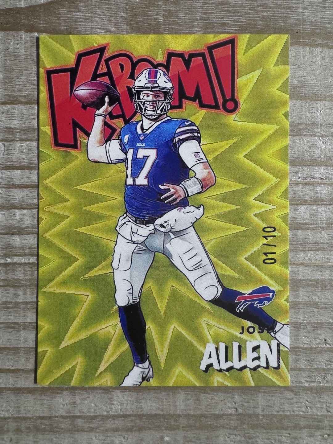 Josh Allen 2021 Kaboom RP Football Card Buffalo Bills - Etsy