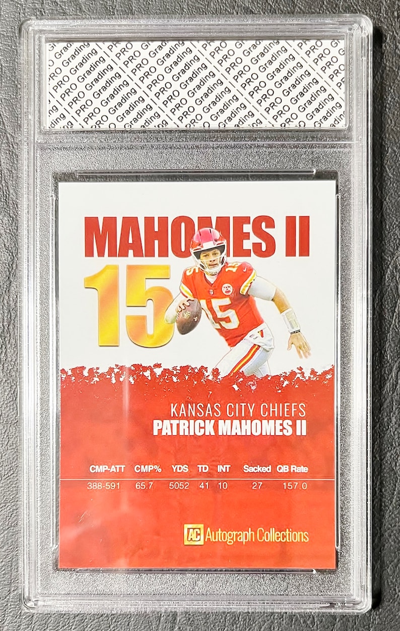 2017 Autograph Express #15 Patrick Mahomes Rookie Facsimile Auto Promo ...
