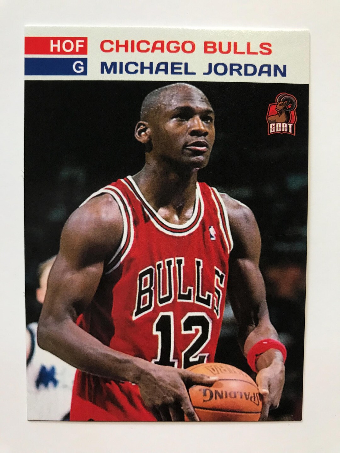 Michael Jordan 12 Jersey Hall of Fame Basketball Card Chicago Bulls - Etsy