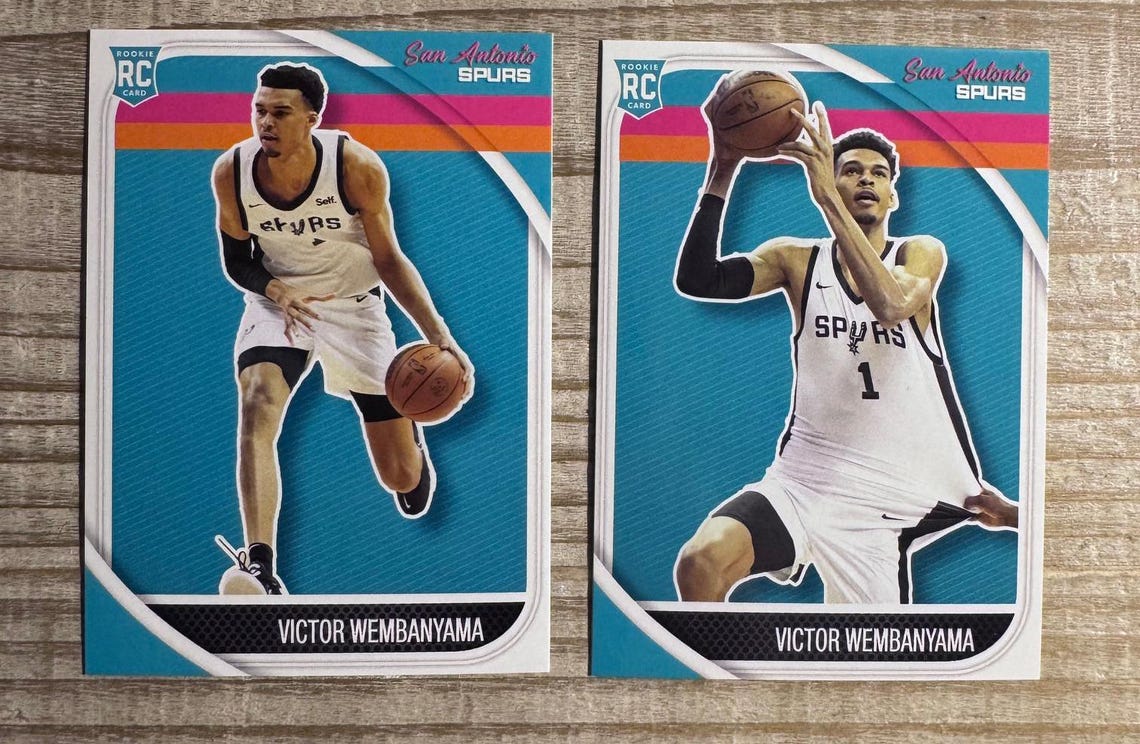 Victor Wembanyama Lot of 2 2023 San Antonio Spurs Rookie Cards - Etsy