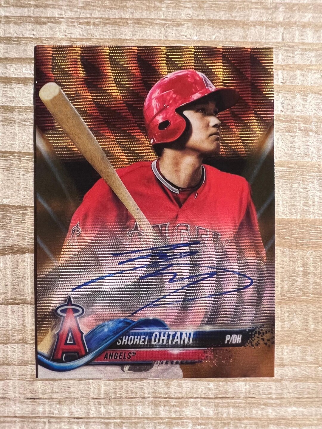 Shohei Othani 2013 Rookie Auto Facsimile Gold Chrome Style RP Baseball ...