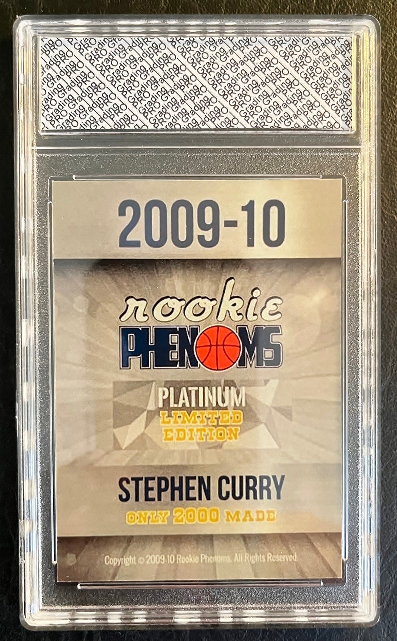 2009-10 Rookie Phenoms #30 Stephen Curry Platinum Rookie Promo Card ...