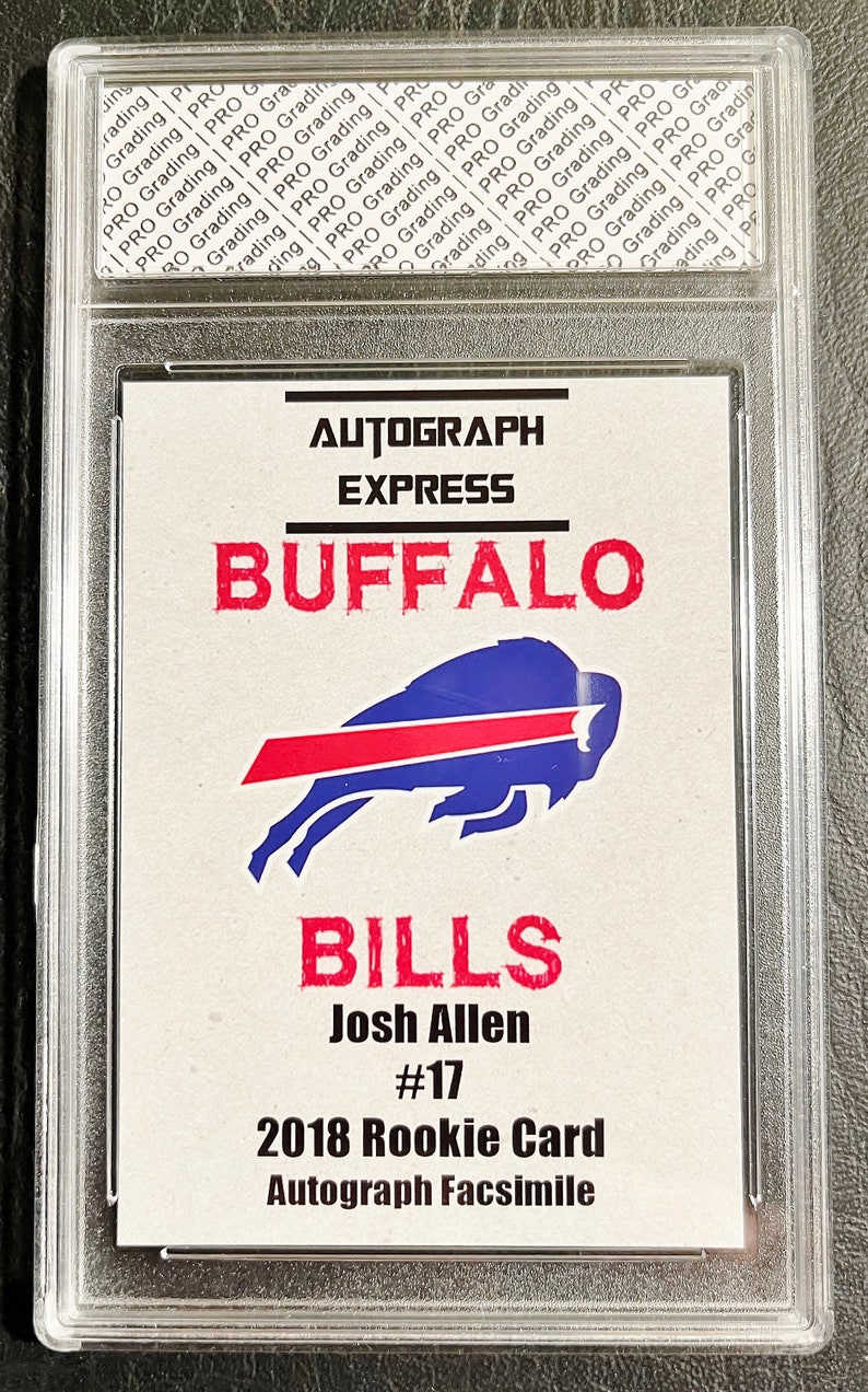 2018 Autograph Express #17 Josh Allen Rookie Facsimile Auto Promo Card ...