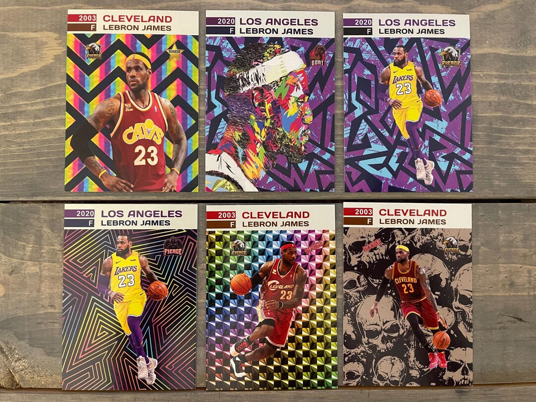 Lebron James Lot of 6 Basketball Cards 2003 Cleveland Cavaliers Rookie ...