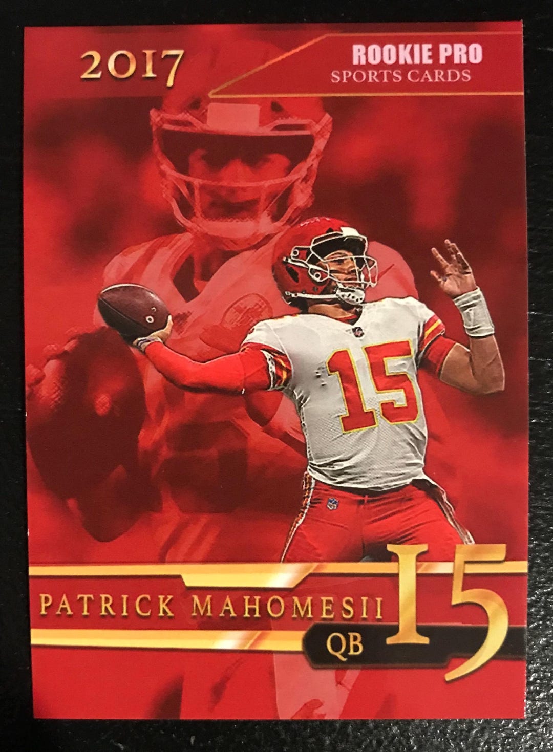 Patrick Mahomes 2017 Rookie Pro Rookie Card - Kansas City Chiefs - Etsy