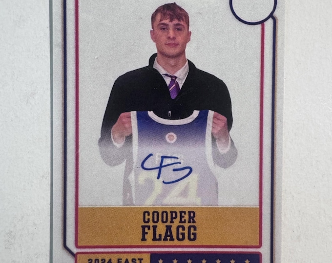 Cooper Flagg 2024 East RP Autograph Facsimile All American Basketball ...