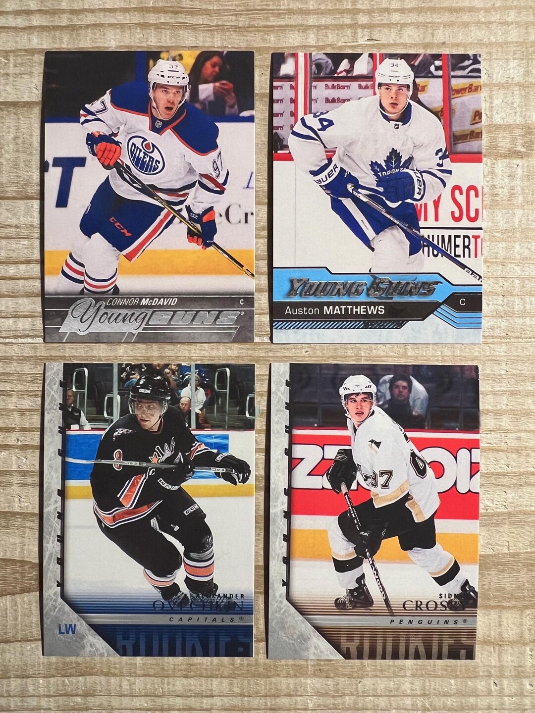 Connor Mcdavid, Sidney Crosby, Alex Ovechkin, Auston Matthews Lot of 4 ...