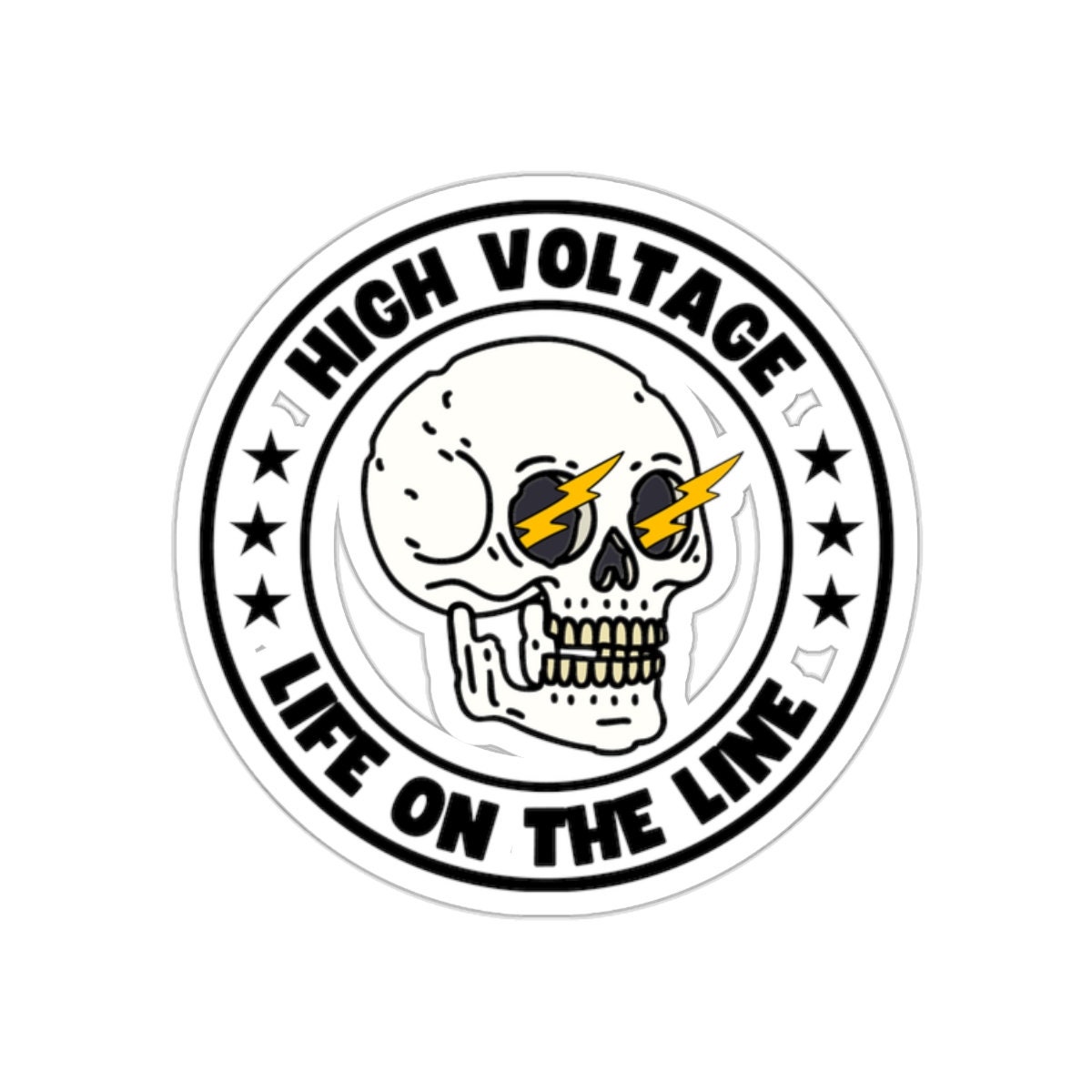 Lineman Sticker, Lineman Hard Hat Sticker, Lineman Gift, Power Lineman, Blue Collar Sticker ...