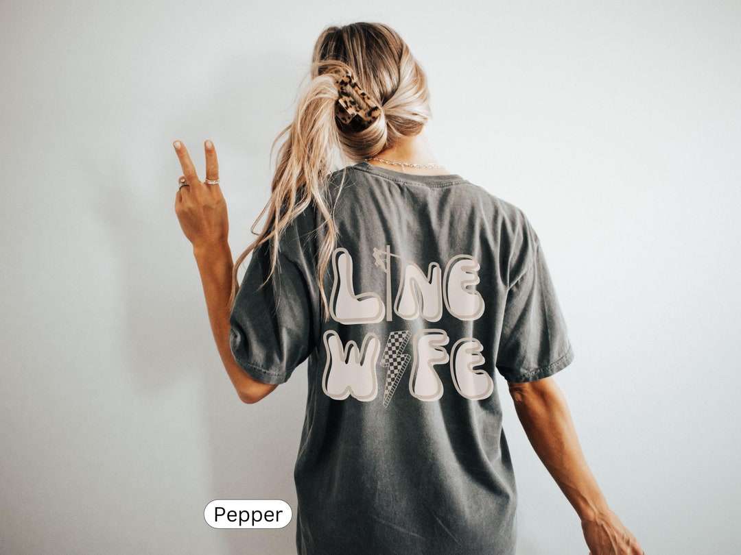 Line Wife Shirt, Line Wife Gift, Lineman Wife Gift, Blue Collar Wife ...