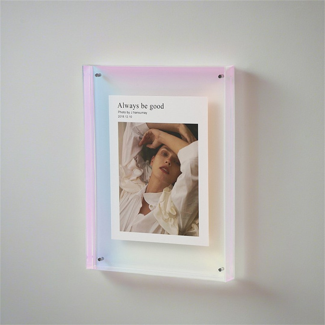 Transparent Acrylic Photo Frame DIY Poster Painting Hall Bedroom Wall ...