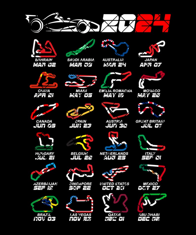 2024 Race Calendar Png, Calendar Png, the Ultimate Race Calendar for ...