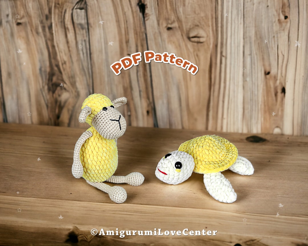 Crochet PATTERN Turtle, Sheep, Amigurumi Tutorial PDF in English ...