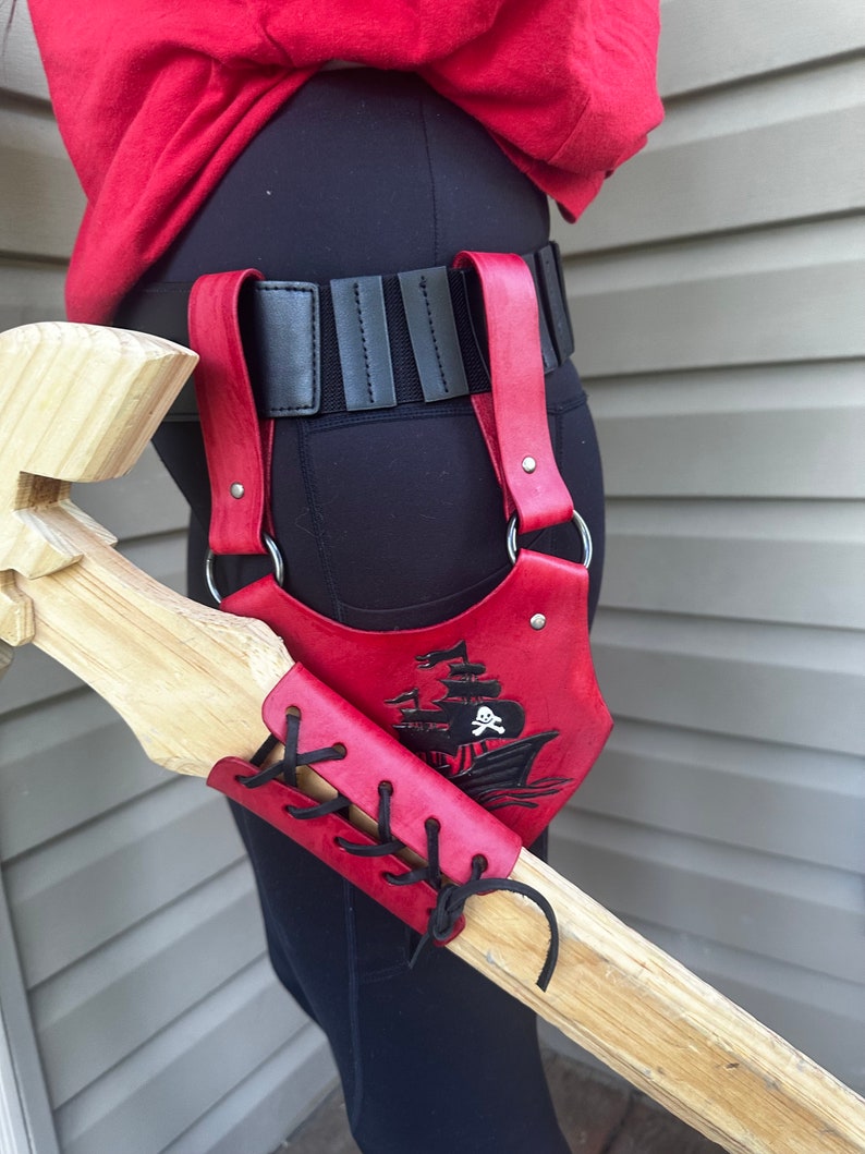 Handmade Leather Sword Frog Sword Holster Renaissance Belt Accessories ...