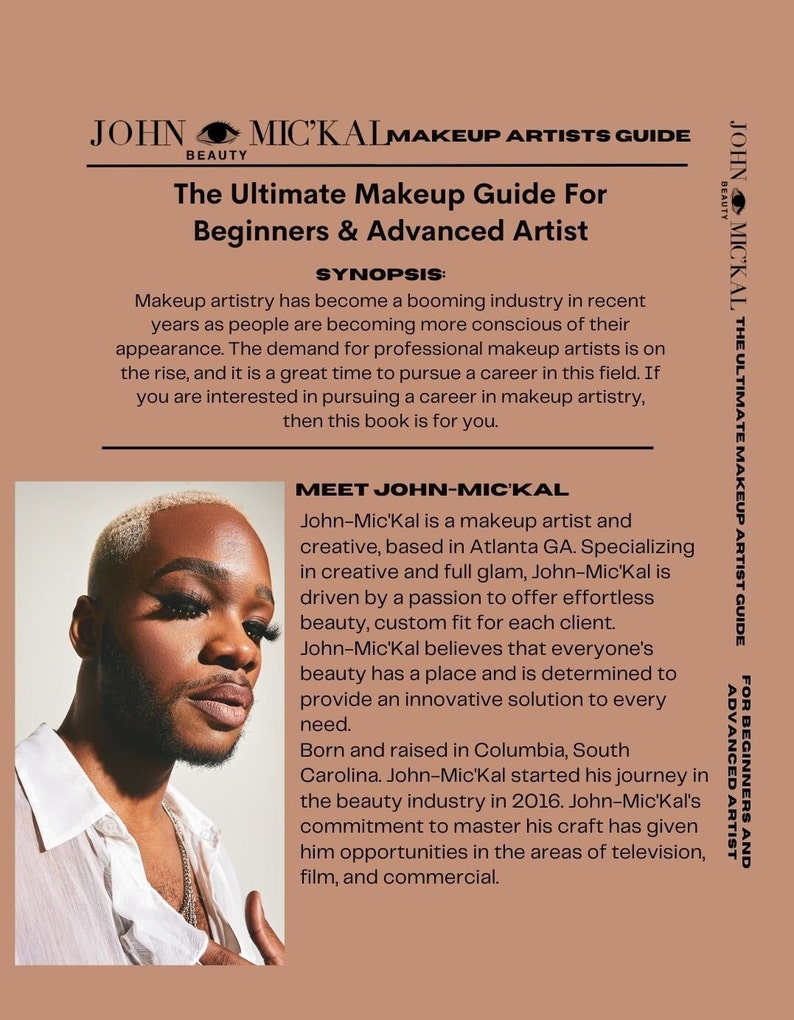 It's John-mic'kal Ultimate Makeup Artist Guide - Etsy
