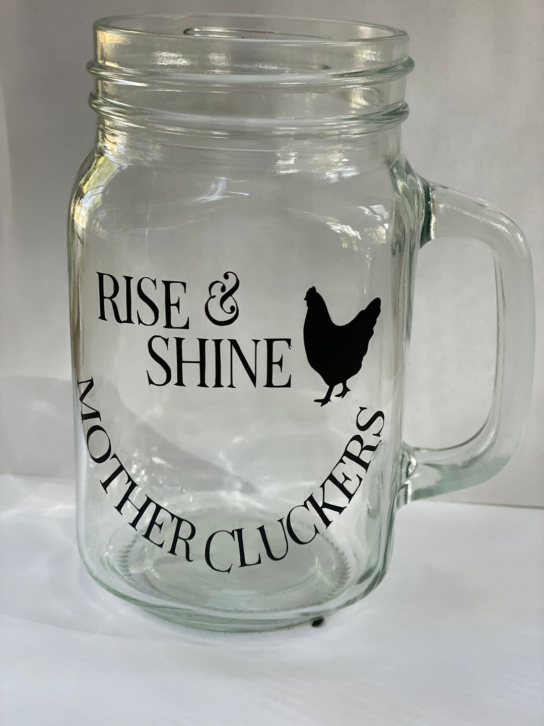 Rise & Shine Mother Cluckers | Mason Jar | Chicken Lovers | Gifts ...
