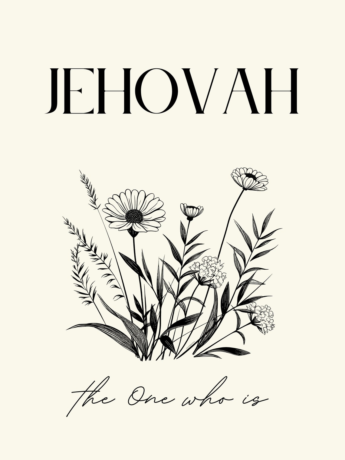 Names of God Wall Art, Christian Wall Art, Set of 4, Christian Home ...