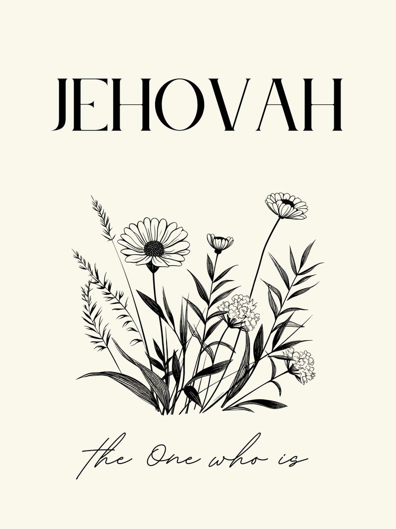 Names of God Wall Art, Christian Wall Art, Set of 4, Christian Home ...