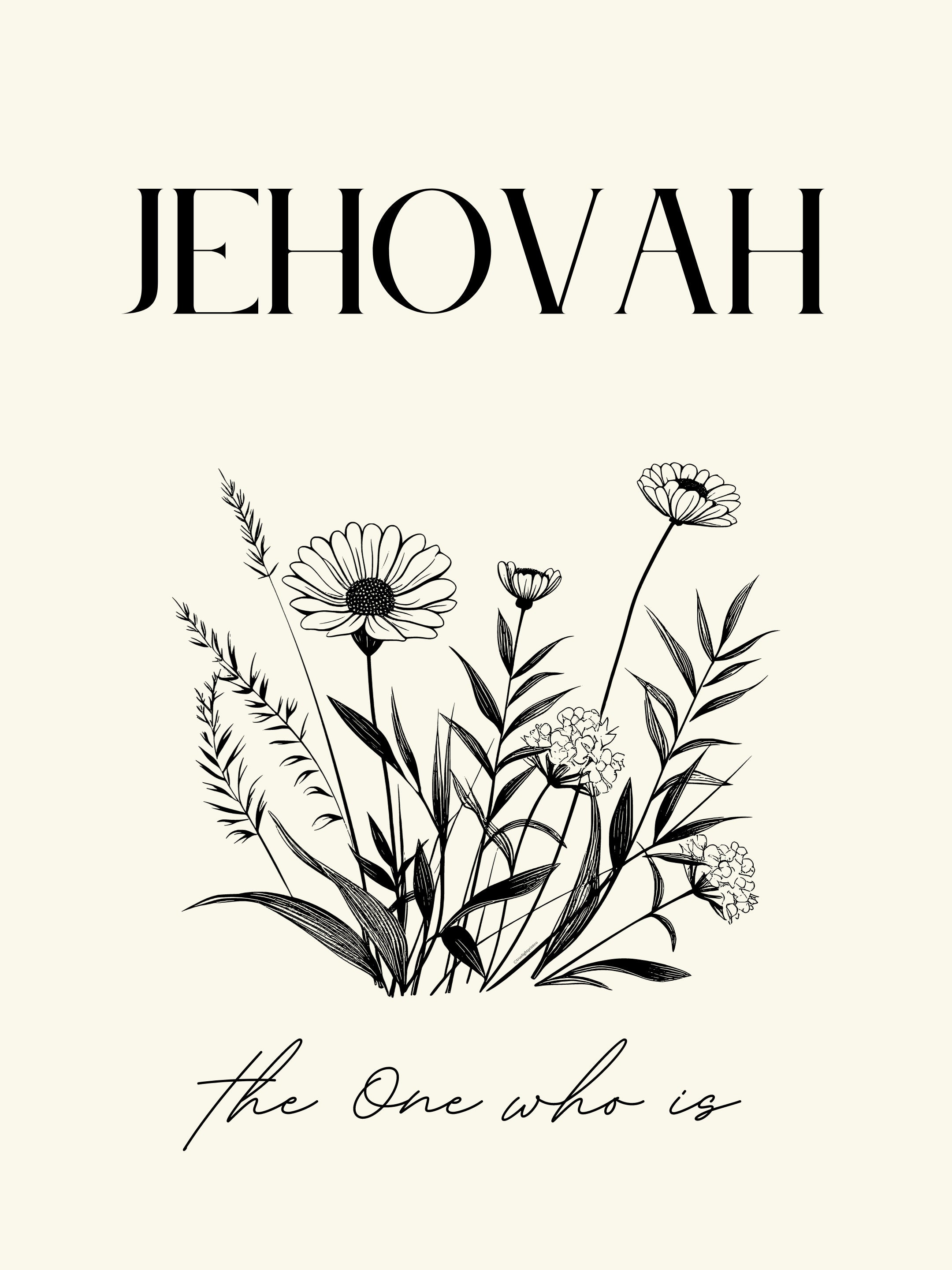 Names of God Wall Art, Christian Wall Art, Set of 4, Christian Home ...