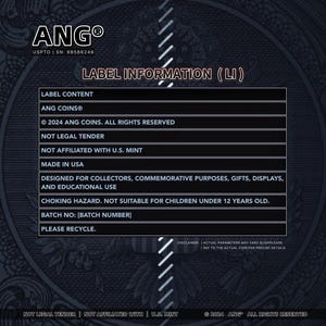 ANG® Collectible Coins & Medals K-07 - Etsy