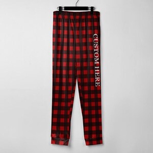 Custom Faces Pajama Pants, Personalized Photo Pants, Team Logos Pajamas ...