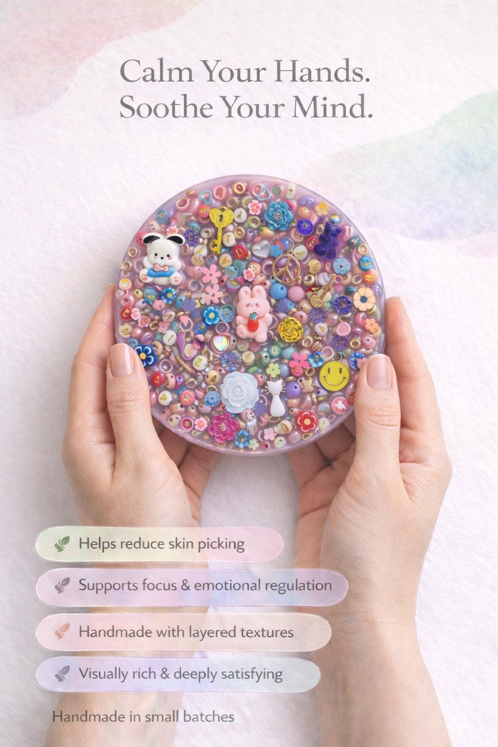 Friendship Beads Sensory Picky Pad: Kawaii Charms Fidget Toy - Etsy