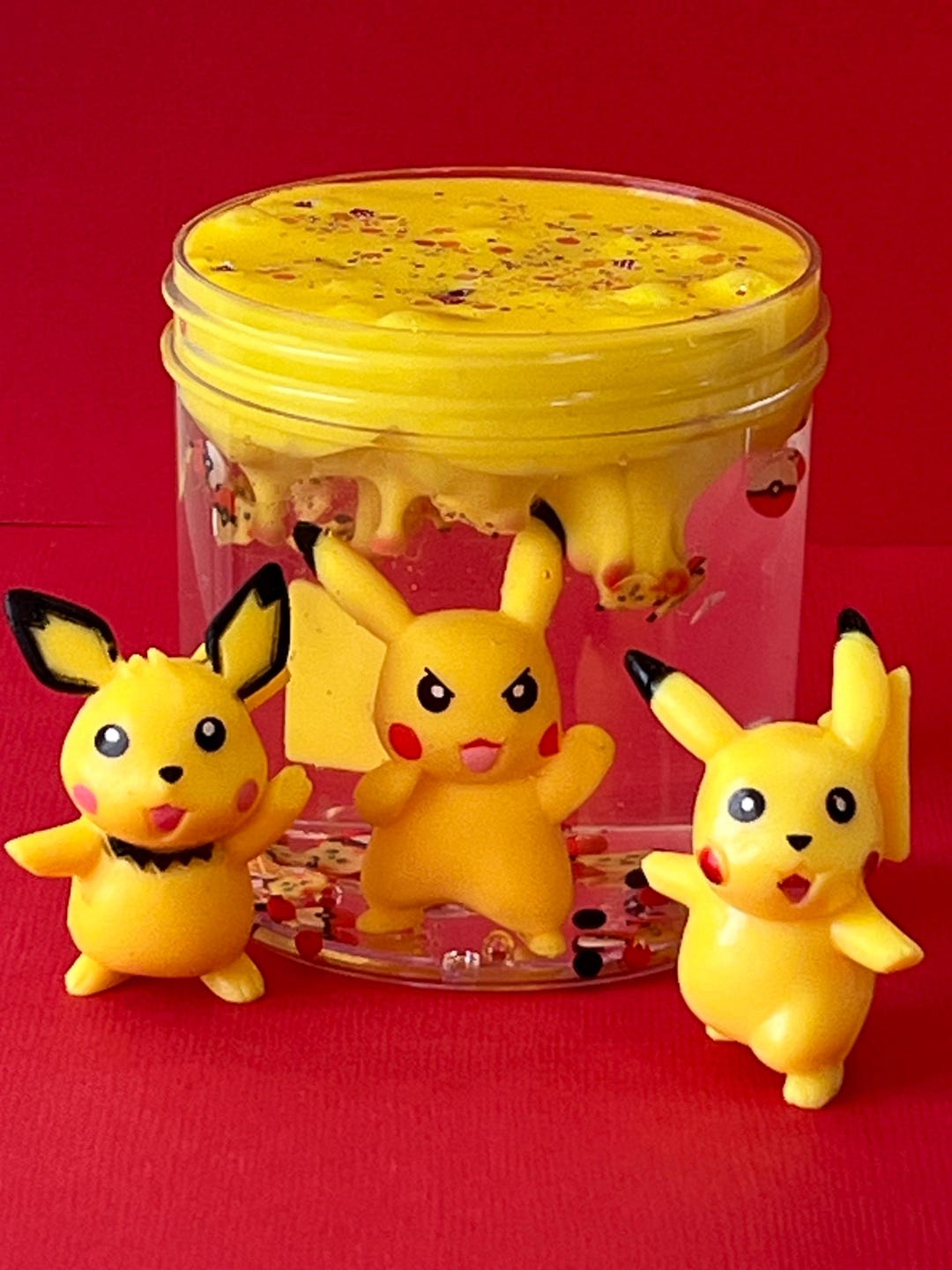 Pikachu Pokémon Slime/ Sparkles / Clear Slime / Cheap Slime /charm ...