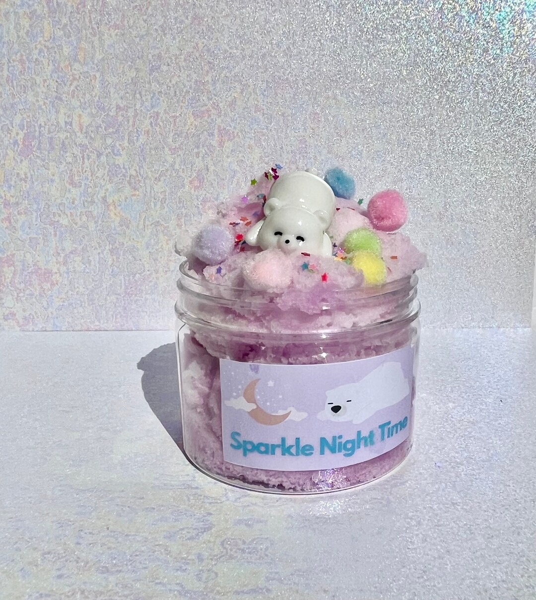 Cloud Sparkle Night Time Slime / Cloud Slime / Sparkles / Cheap Slime ...