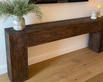 Modern Rustic Console Table - Etsy