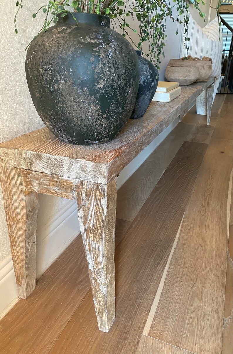 Modern Rustic Bench Console Table Sofa Table Bed Bench Entryway Bench ...