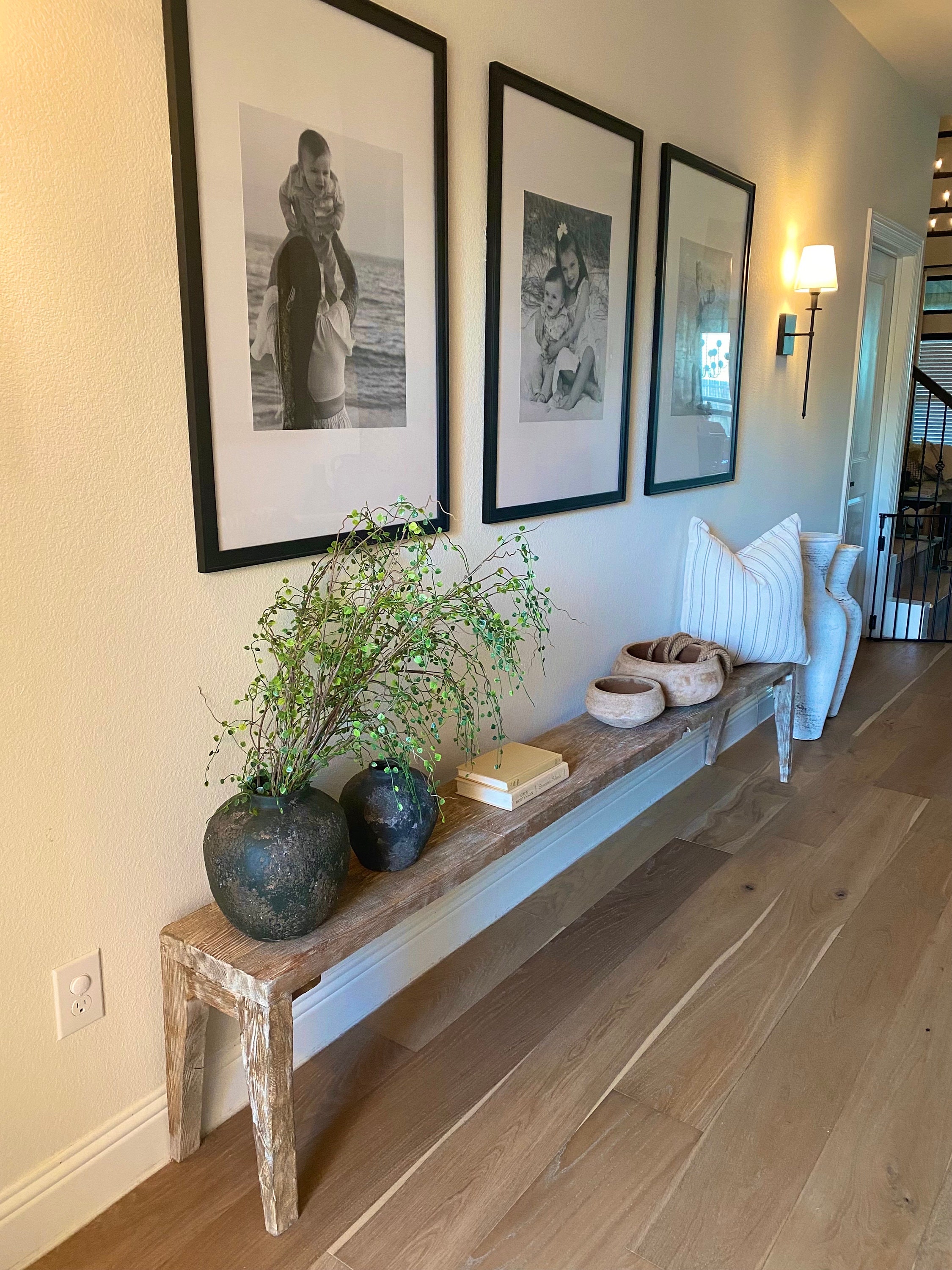 Modern Rustic Bench Console Table Sofa Table Bed Bench Entryway Bench ...