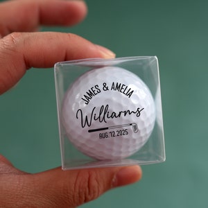 Personalized Wedding Golf Ball Gift, Wedding Favor, Bride and Groom ...