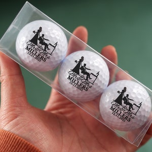 Personalized Wedding Golf Ball Gift, Wedding Favor, Bride and Groom ...