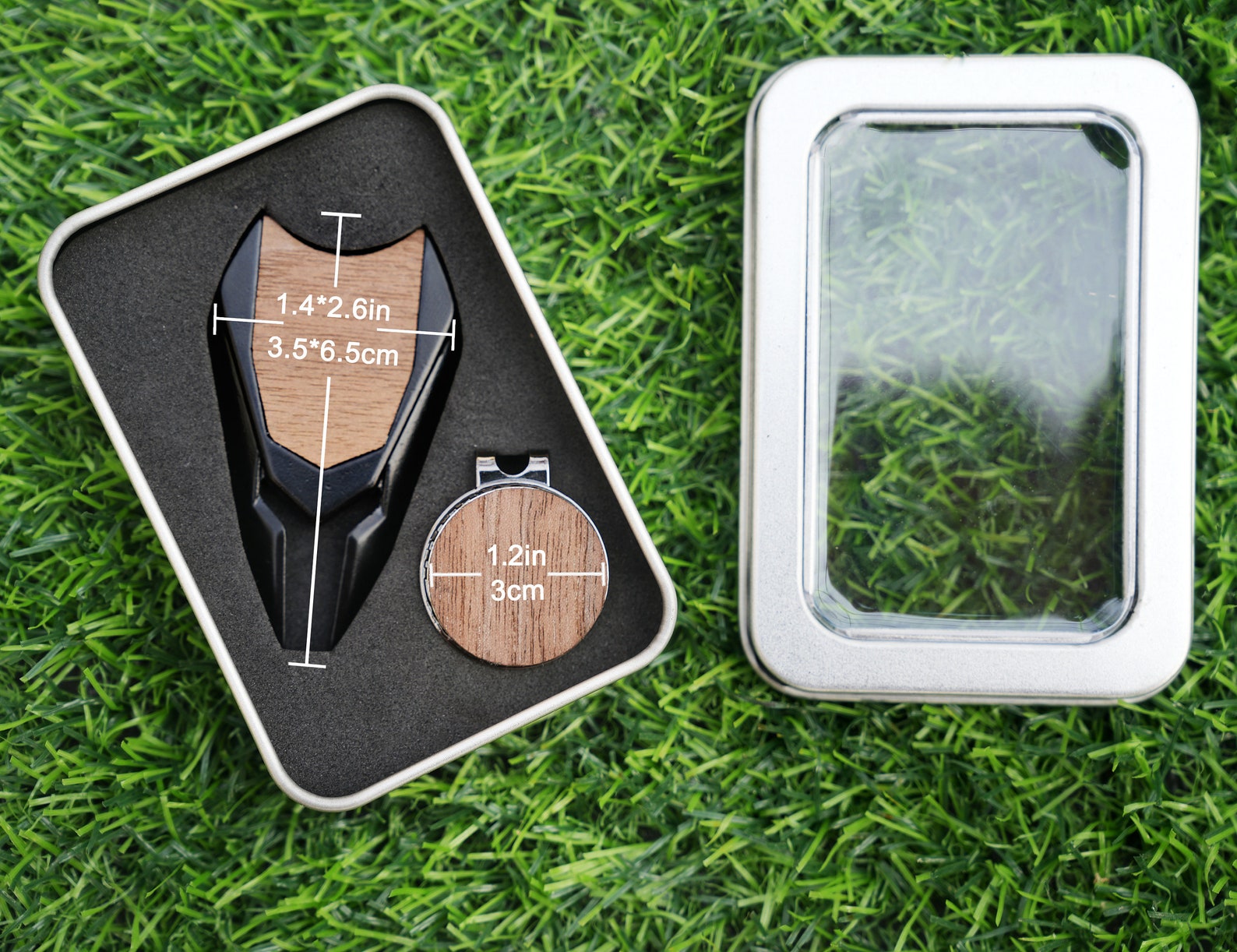 Personalized Golf Divot Repair Tool and Ball Marker Gift Set, Custom ...