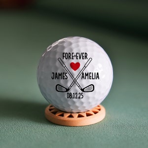 Personalized Wedding Golf Ball Gift, Wedding Favor, Bride and Groom Golf Balls, Couple Golf ...