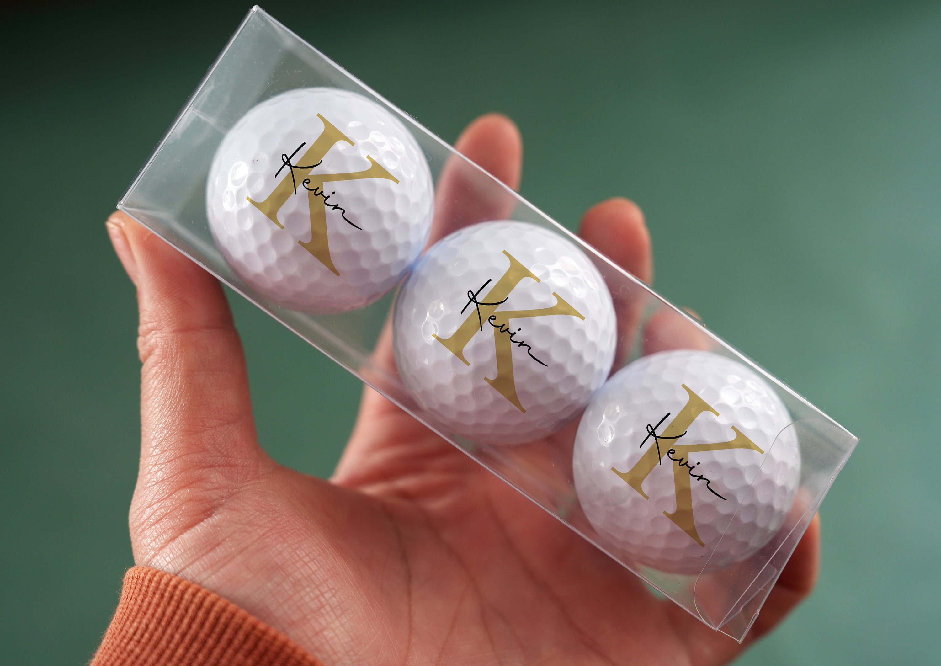 Personalized Initial and Name Golf Balls, Custom Golf Gift, Single or ...