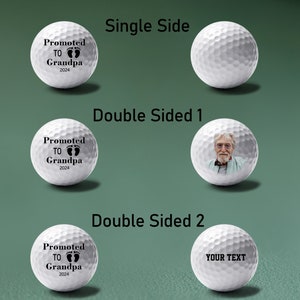 Promoted to Grandpa Golf Balls, Custom Golf Gift for Dad, Pregnancy ...