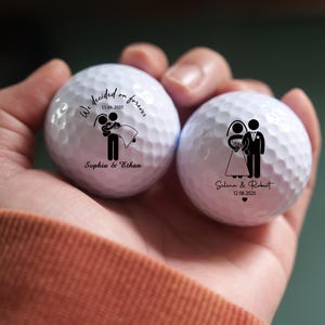 Wedding Golf Ball Gift, Wedding Favor, Bride and Groom Golf Balls ...