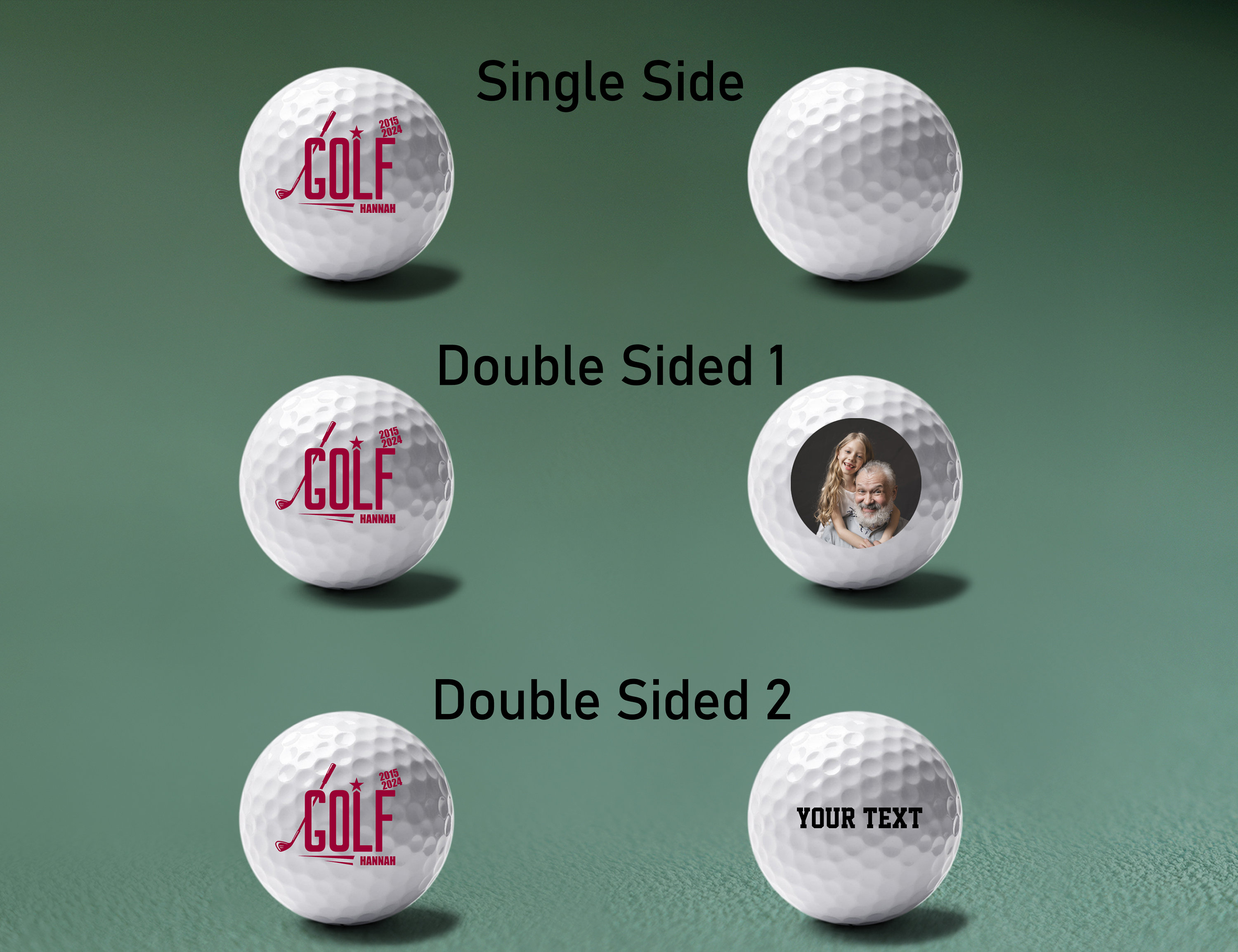 Personalized Color Golf Balls, Custom Your Own Golf Balls, Gift for ...