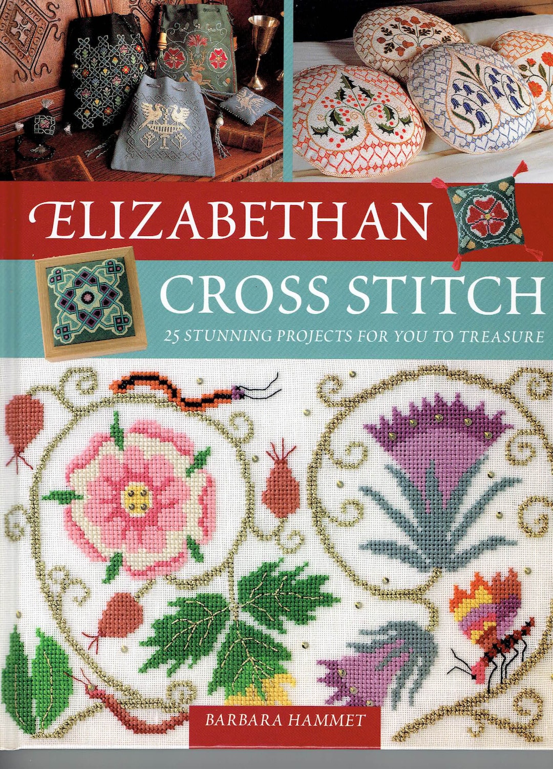 Elizabethan Cross Stitch Barbara Hammet - Etsy