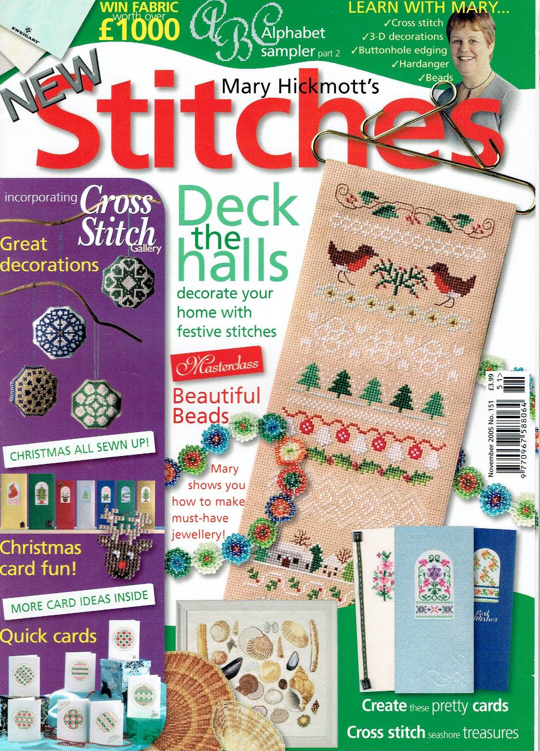 New Stitches Mary Hickmott 151 November 2005 - Etsy