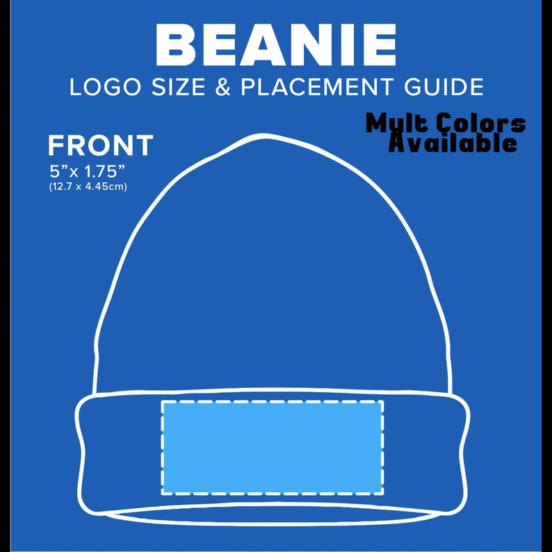 DTF Film Beanies - Custom Made to Order - Your Logo - Your Company ...