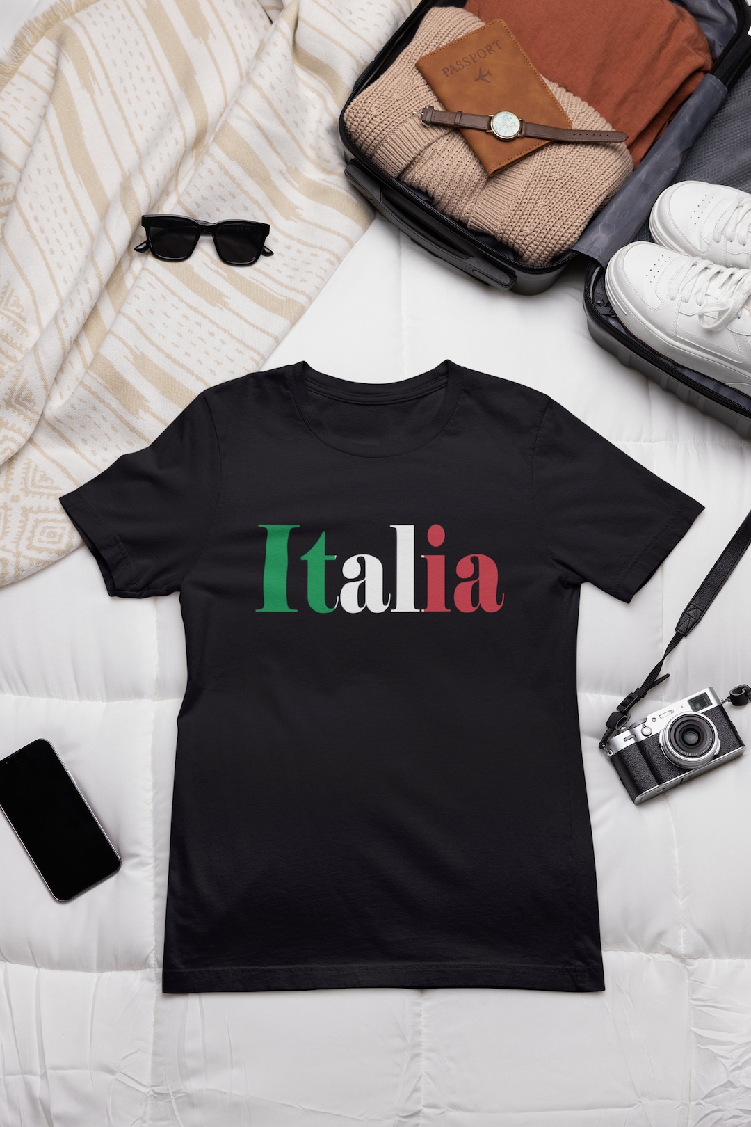 Italy Flag Apparel - Travel T-shirts and Hoodies - Etsy