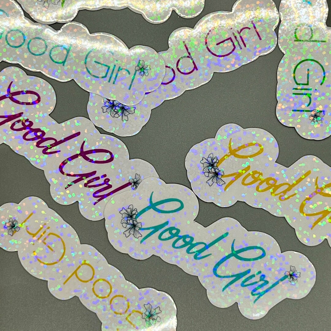 Good Girl 3" Holographic Vinyl Stickers for Romance Readers. Perfect ...