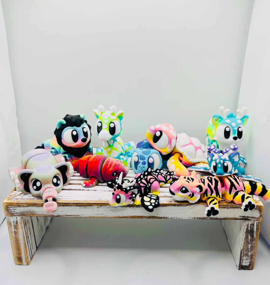 3D Printed Articulated Mini Animal Bundles: Articulated Fidget Toy ...